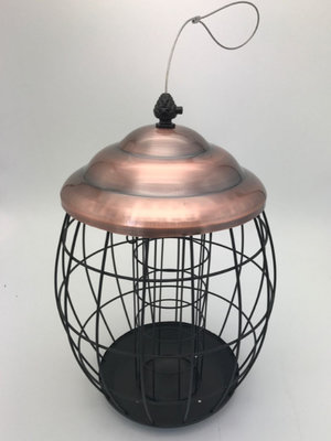 Copper Plated Roof Bird Nut Feeders Squirrel Proof Easy Open 44 X 44 X 38cm Size