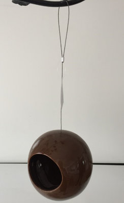Squirrel Proof Suet Feeder / Ceramic Bird Feeder With Stainless Cable Hanging