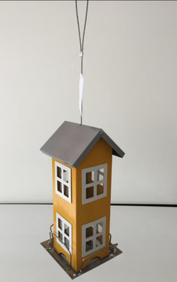 Custom Color Decorative Bird Houses 12X12X26 Cm Size Powder Coated Finishing