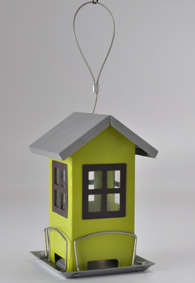 Water Proof Wild Bird Feeders Metal House Seed Bird Feeder BSCI Certified