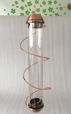 Copper Special Wild Bird Feeders / Squirrel Proof Feeder PC Clear Tube