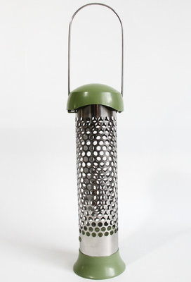 Big Hole Wild Bird Feeders 9X9X31.5cm Size Transparent Seed Compartment