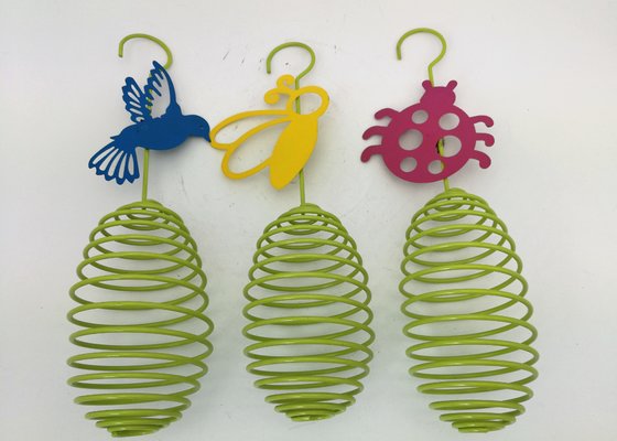 Decoration Colorful Spring Fat Ball Bird Feeder 2.95 X 2.95 X 11.4 Inches