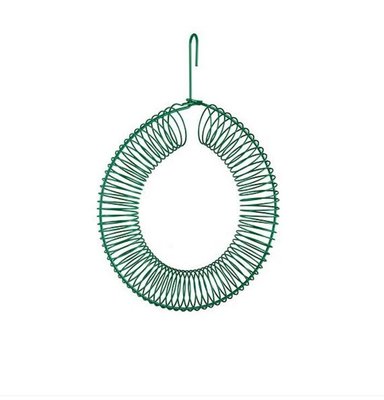 SS Spring Fat Ball Bird Feeder / Shelled Peanut Bird Feeder Blue Powder Coated