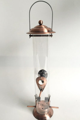 Medium Seed Tube Metal Bird Feeders Dismantles Easily For Cleaning / Filli