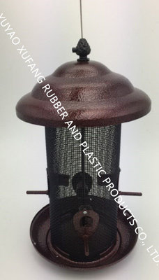 Multi Function Automatic Wild Bird Feeders Ring Hanging Metal Copper Plated Finish