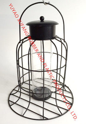 Metal feeder，Unique Design Squirrel Resistant Bird Feeders 8.7 X 8.7 X 9.8 Inches Dimensions