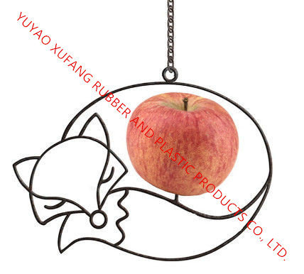 Fruit feeder，Sleeping Fox Wild Bird Feeders Iron Wire Simple Fruit Bird Feeder Hanging