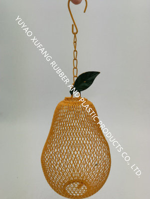 Chain Hanging Squirrel Peanut Bird Feeder Garden Fruit Pear Shape Iron Mesh