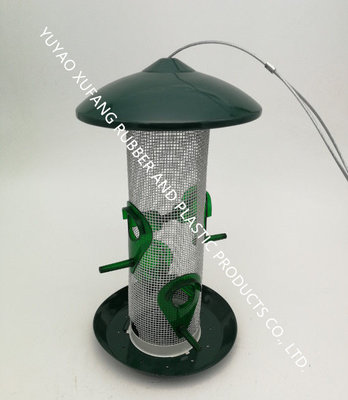 Metal 4 Feeding Port ， Medium Easy use Powder coating Metal hanging Peanut Bird Feeder