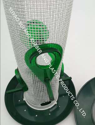 Metal 4 Feeding Port ， Medium Easy use Powder coating Metal hanging Peanut Bird Feeder