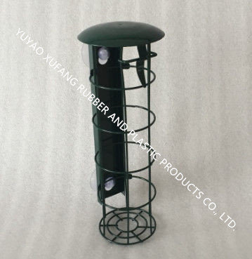 Dark Green Fat Ball Bird Feeder Weather Resistant Green Bird Feeder With Tray