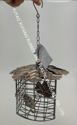 Copper Plated Finish Wild Bird Feeders , Metal Bird Feeders Squirrel Proof