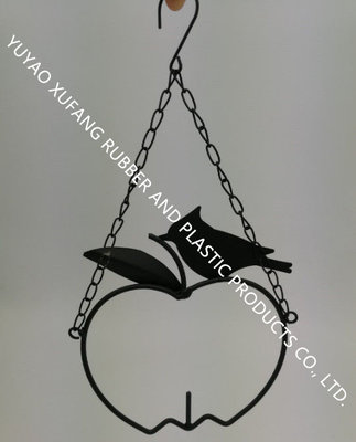 Wild bird feeder，Iron wire simple fruit bird feeder hanging garden apple shape
