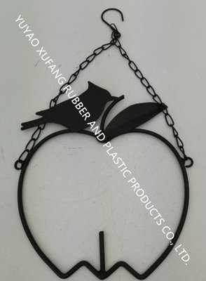 Wild bird feeder，Iron wire simple fruit bird feeder hanging garden apple shape