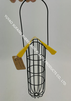 Yellow Roof 3 Fat Ball Bird Feeder Stainless Steel Handle For Garden