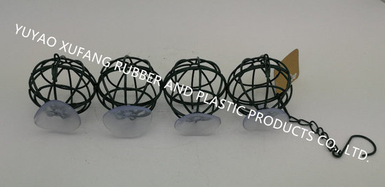 Metal Decorative Wire Bird Houses 4 Fatball Hanging And Sucker Dual Purpose
