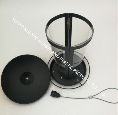 Seed feeder，Custom Color Metal Bird Feeders Black Powder Coated Finish Two Room Easy Clean