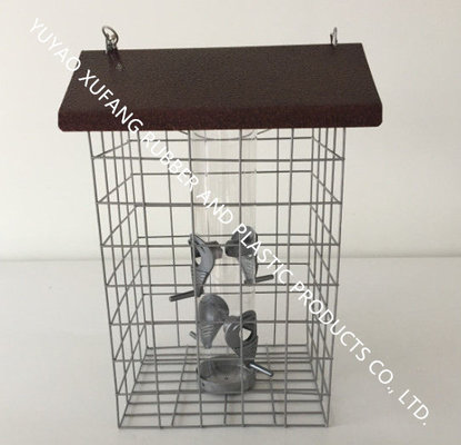 Squirrel Prevention Bird Feeders , Metal Bird Feeders Squirrel Proof 26*20*36cm
