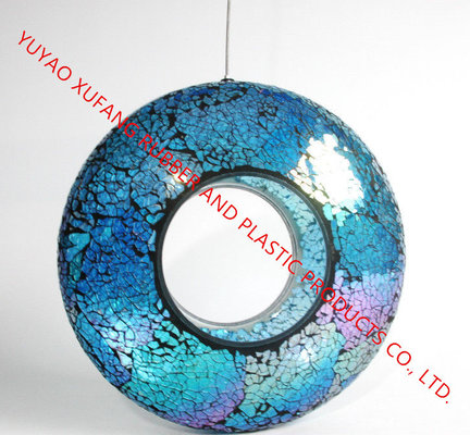 Ocean Blue Color Ceramic Bird Feeder 10 OZ Capacity