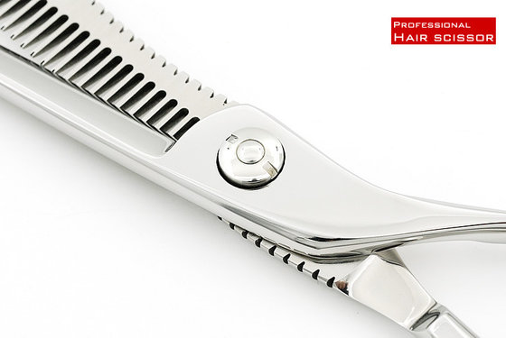 Professional Flat Adjustable Screw Sharp Hair Thinning Scissors Fixed Finger Rest