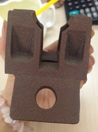 Black Surface Treatment  Engineered Precision Casting Steel Ledger End Scaffolding Accessories