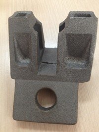 Black Surface Treatment  Engineered Precision Casting Steel Ledger End Scaffolding Accessories