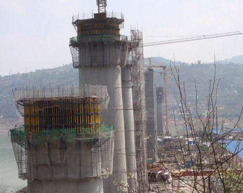 High Load Capacity stair tower scaffolding / Scaffold Formwork for Concrete