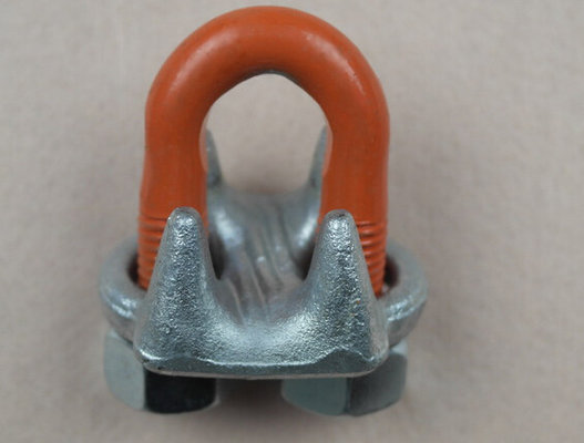 Drop Forged Metal Steel Wire Rope Clamp for Lifting Galvanized Surface