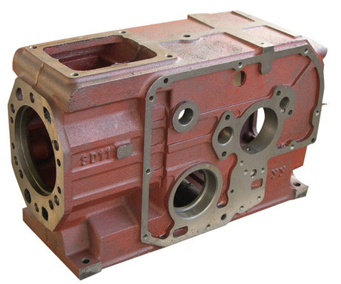 Red & Black Casting Iron Diesel Engine Cylinder Block For Construction Machinery Engine