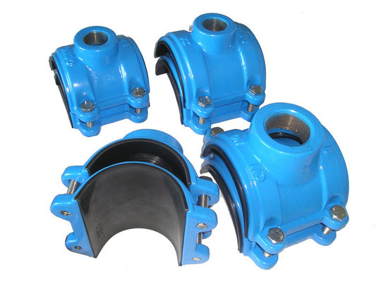 ISO Casting Ductile Iron Saddle Tee Without Flange 300psi DN80 to DN2000