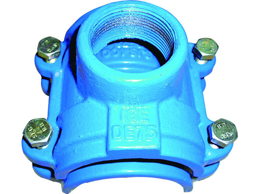 ISO Casting Ductile Iron Saddle Tee Without Flange 300psi DN80 to DN2000