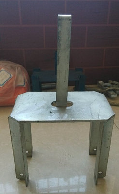 Q235 / Q345 steel pressings Fork 4 Way U head , Galvanized or painting