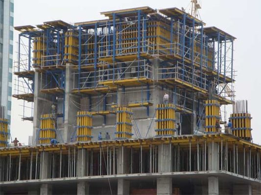 High building Steel auto climbing formwork system For Vertical Wall and Arced Wall