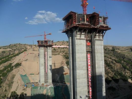 High building Steel auto climbing formwork system For Vertical Wall and Arced Wall
