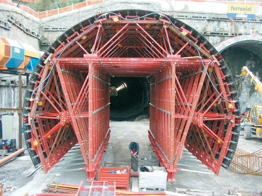 High Load Bearing automatic hydraulic Tunnel Formwork System For Windbreak Open Cut Tunnel