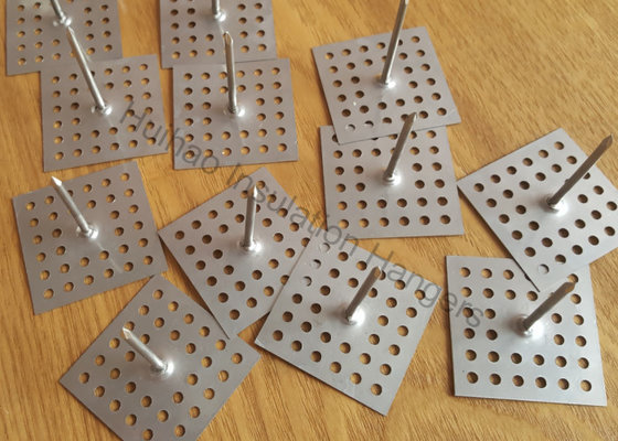 2" x 2" Perforated Base Metal Insulation Hangers Galvanized Steel Or Stainless Steel Or Aluminum