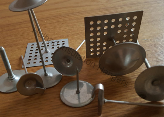 2" x 2" Perforated Base Metal Insulation Hangers Galvanized Steel Or Stainless Steel Or Aluminum