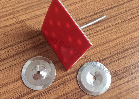 1-3/16" Round Self-locking Insulation Washers With Galvanized Steel Or Stainless Steel Material