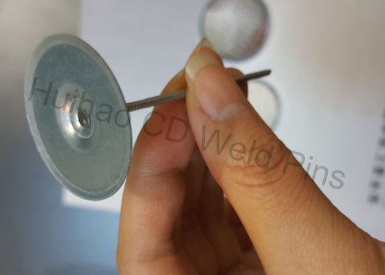 Galvanized Steel Cupped Head 38mm And Mini Cupped Head 30mm CD Weld Pins 12Gauge Diameter