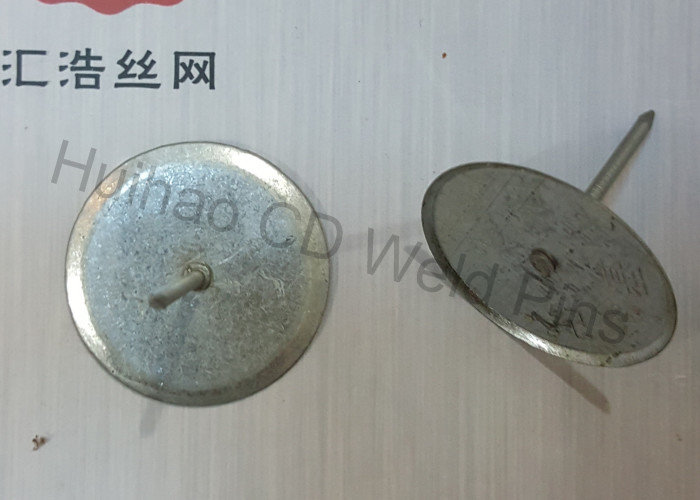 Galvanized Steel Cupped Head 38mm And Mini Cupped Head 30mm CD Weld Pins 12Gauge Diameter