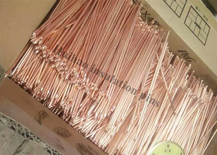 3mm Carbon Steel Capacitor Discharge ( CD ) Weld Pins With Copper Coating Or Zinc Coating