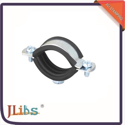 Wall Mount Cast Iron Pipe Clamps One Side Open One Side Closed 4 Point Welding