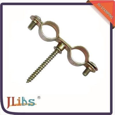 M7 Middle Hole Hanging Pipe Clamps , Hydraulic Gas Pipe Clamp With Double Ring