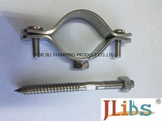 20mm 30mm Width Wall Mount Pipe Clamp With Nut Tapping Screw Nylon Plug