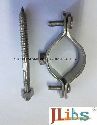 20mm 30mm Width Wall Mount Pipe Clamp With Nut Tapping Screw Nylon Plug