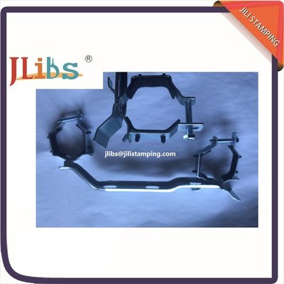 Rolled Steel Pipe Clamp Fittings / Pipe Clamp Bracket For R588 With Epdm Black Rubber