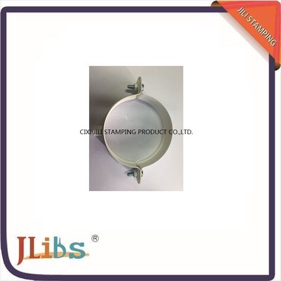 Hexagonal Side Screws M6 Metal Pipe Clips , M8 Down Pipe Clamps