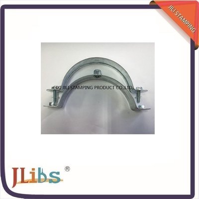 Professional M8 Galvanized Pipe Clamps With Multicolor Pleated
