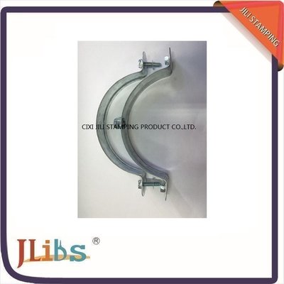 Zinc Plated / Plastic Dipping Steel Q195 Galvanised Pipe Clamps 63mm - 315mm